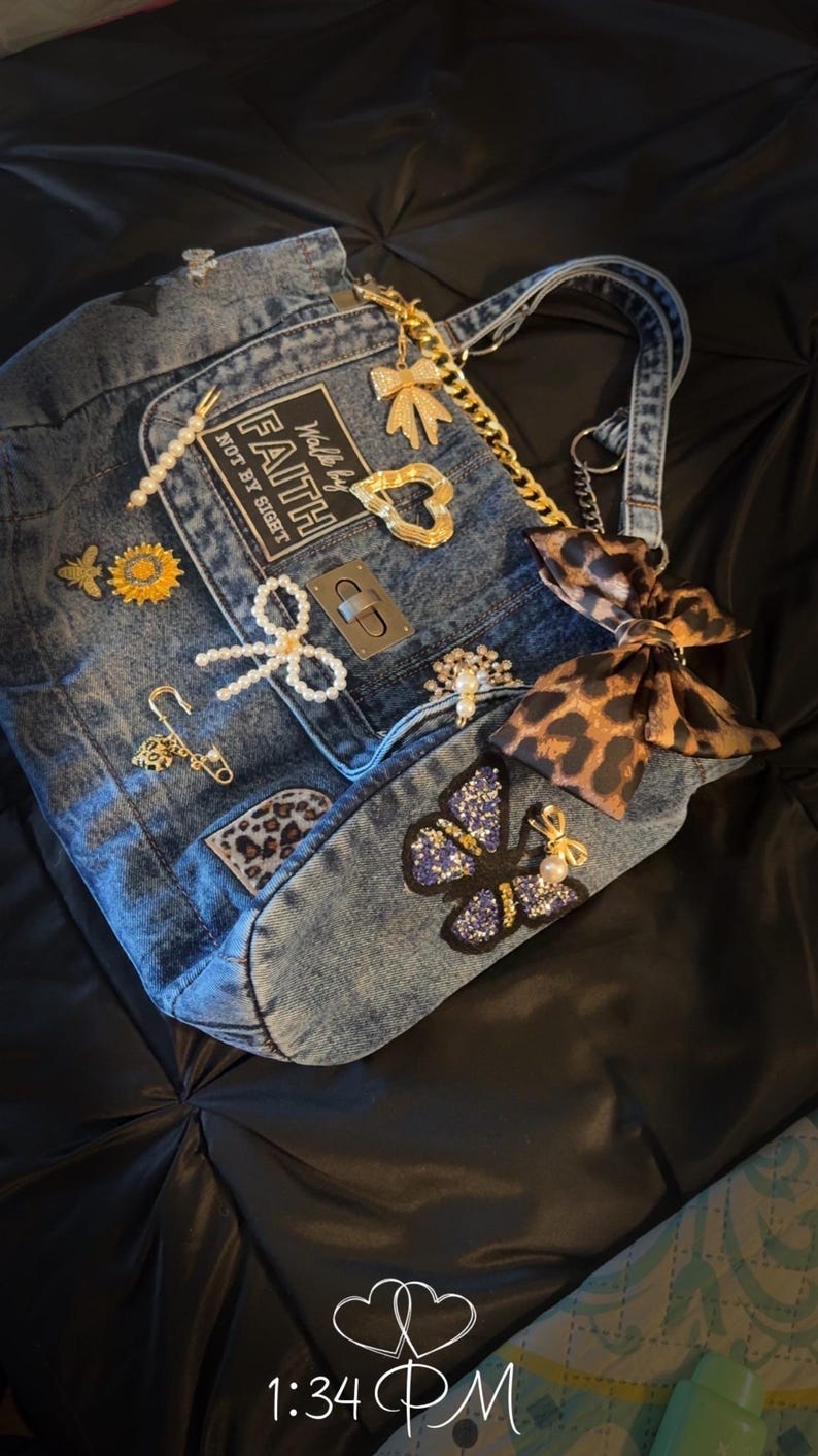 Denim Junk Purse - Etsy