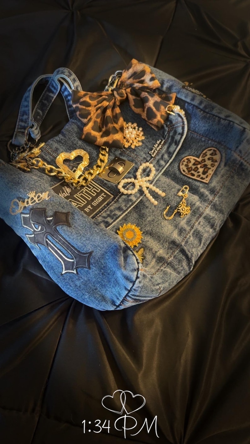Denim Junk Purse - Etsy