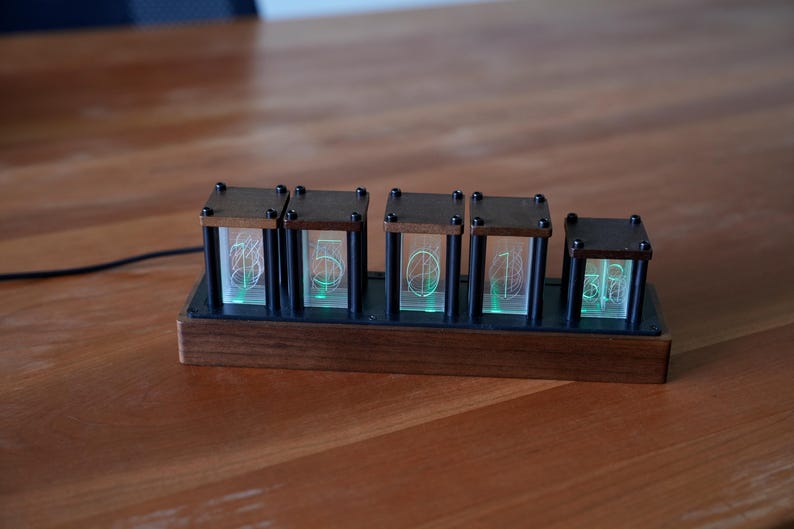 Custom Steampunk RGB Nixie Tube Clock – Personalized Desk Decor - Etsy
