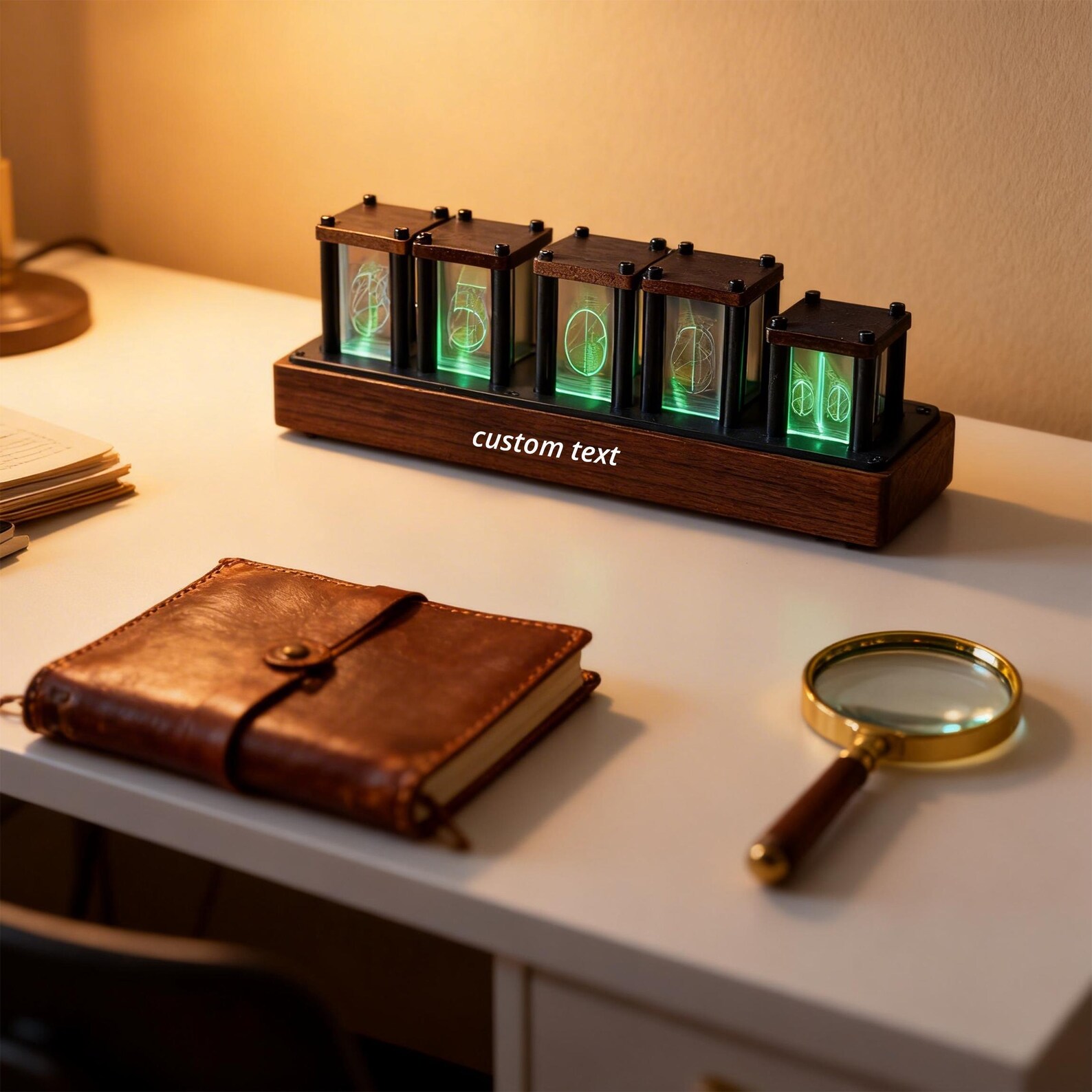 Custom Steampunk RGB Nixie Tube Clock – Personalized Desk Decor - Etsy