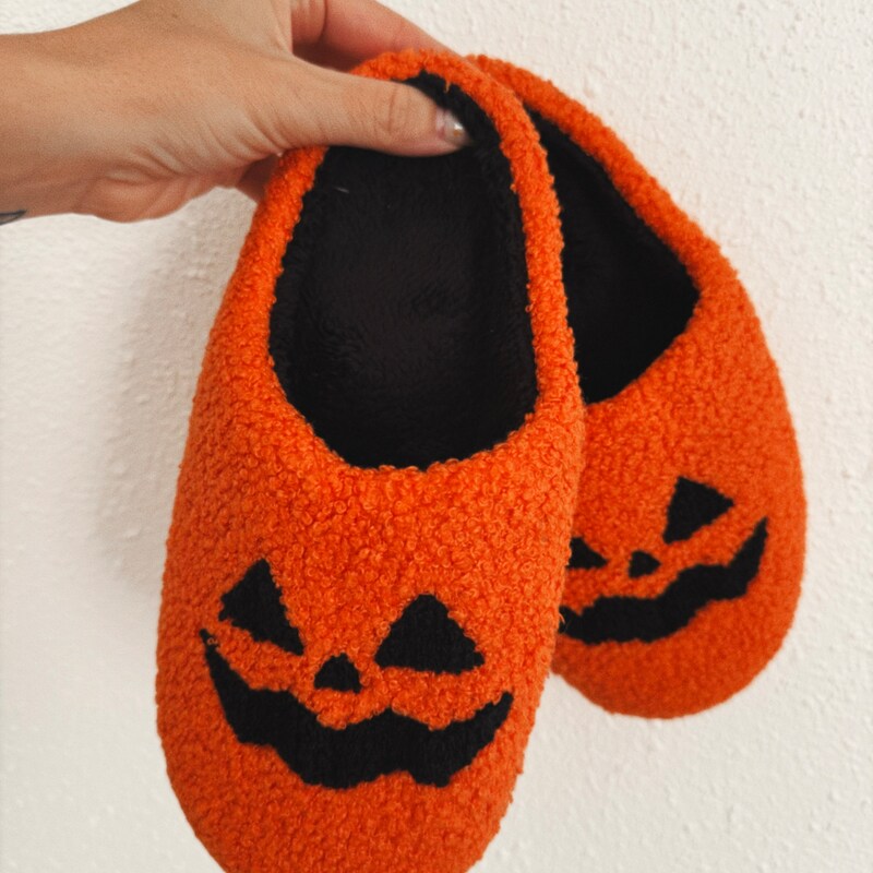 Pumpkin Slippers - Etsy