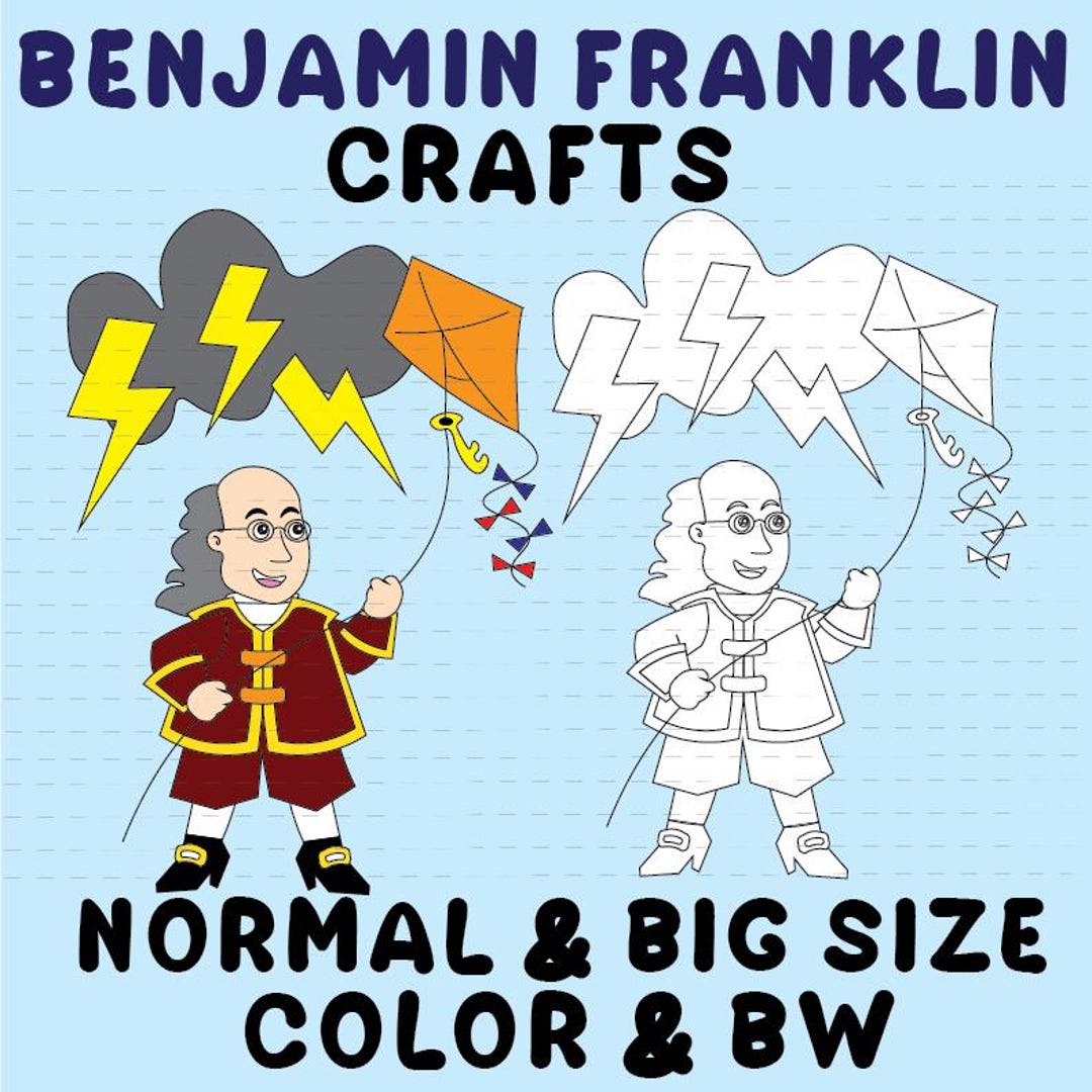 Benjamin Franklin Kite Craft for Kids, Historical Figure Activity ...