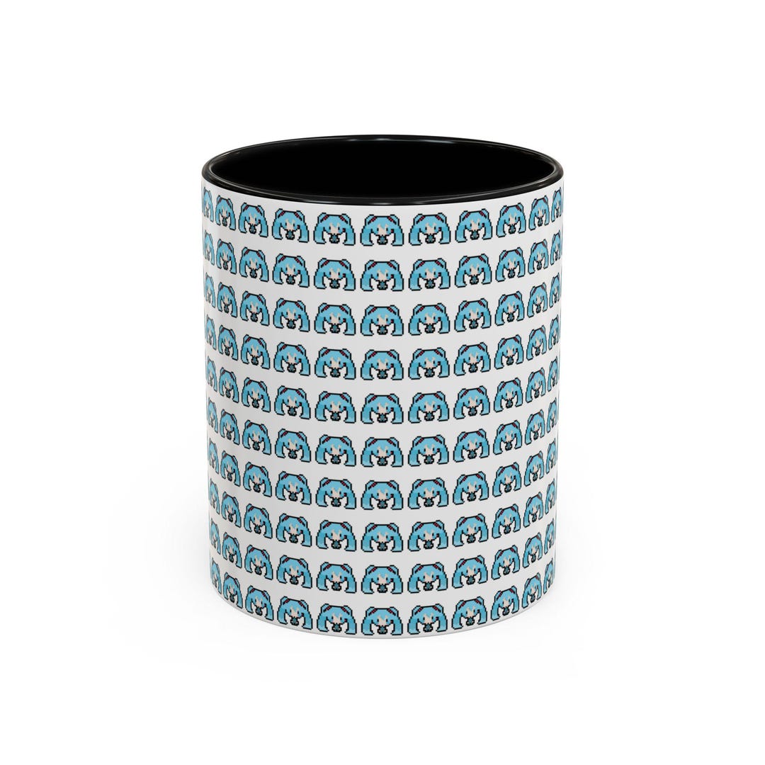 Anime Mug, Vocaloid Miku Pixel Cup, Otaku Coffee Mug, Kawaii Tea Cup ...