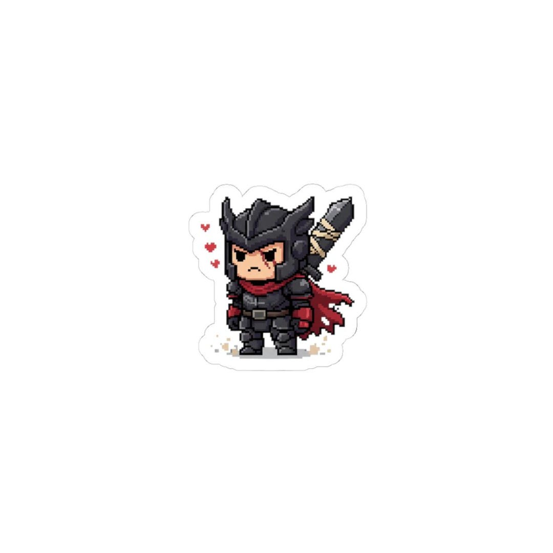 Guts Berserk Pixel Art Stickers | Anime Pixel Sticker Pack - Etsy