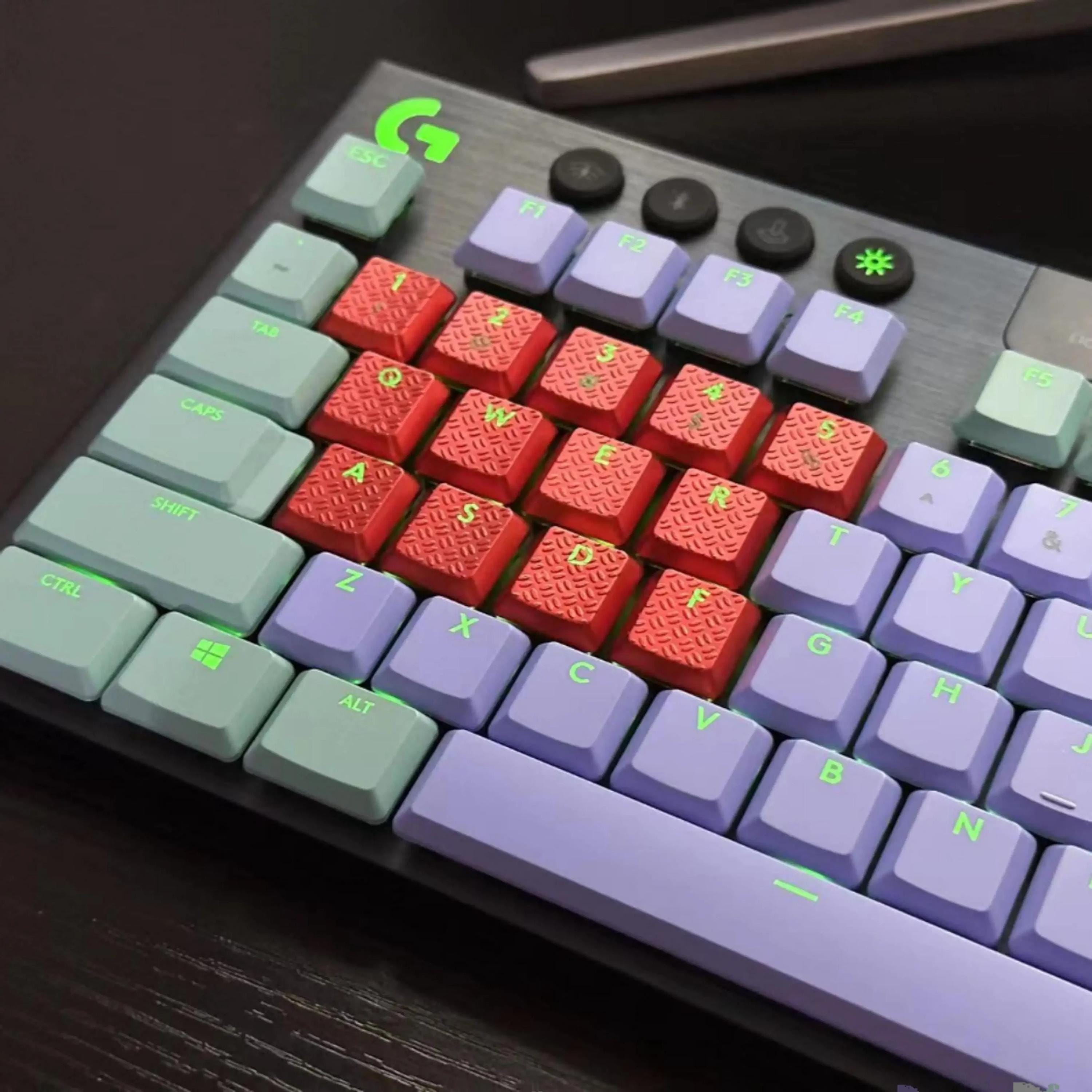 8/13 Keys Textured Keycaps | Non-slip Replacement Gaming Keycap Set for ...