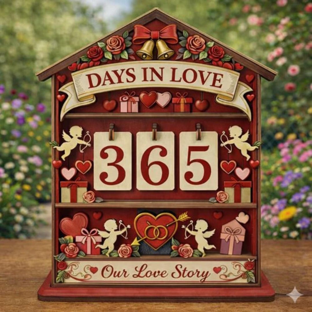 Personalized Days in Love Tracker, Anniversary Gift for Boyfriend ...