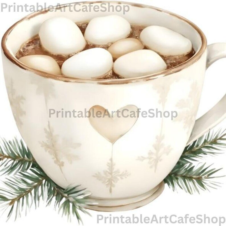 White Winter Planner Clipart Cozy Watercolor PNG Neutral Minimal ...