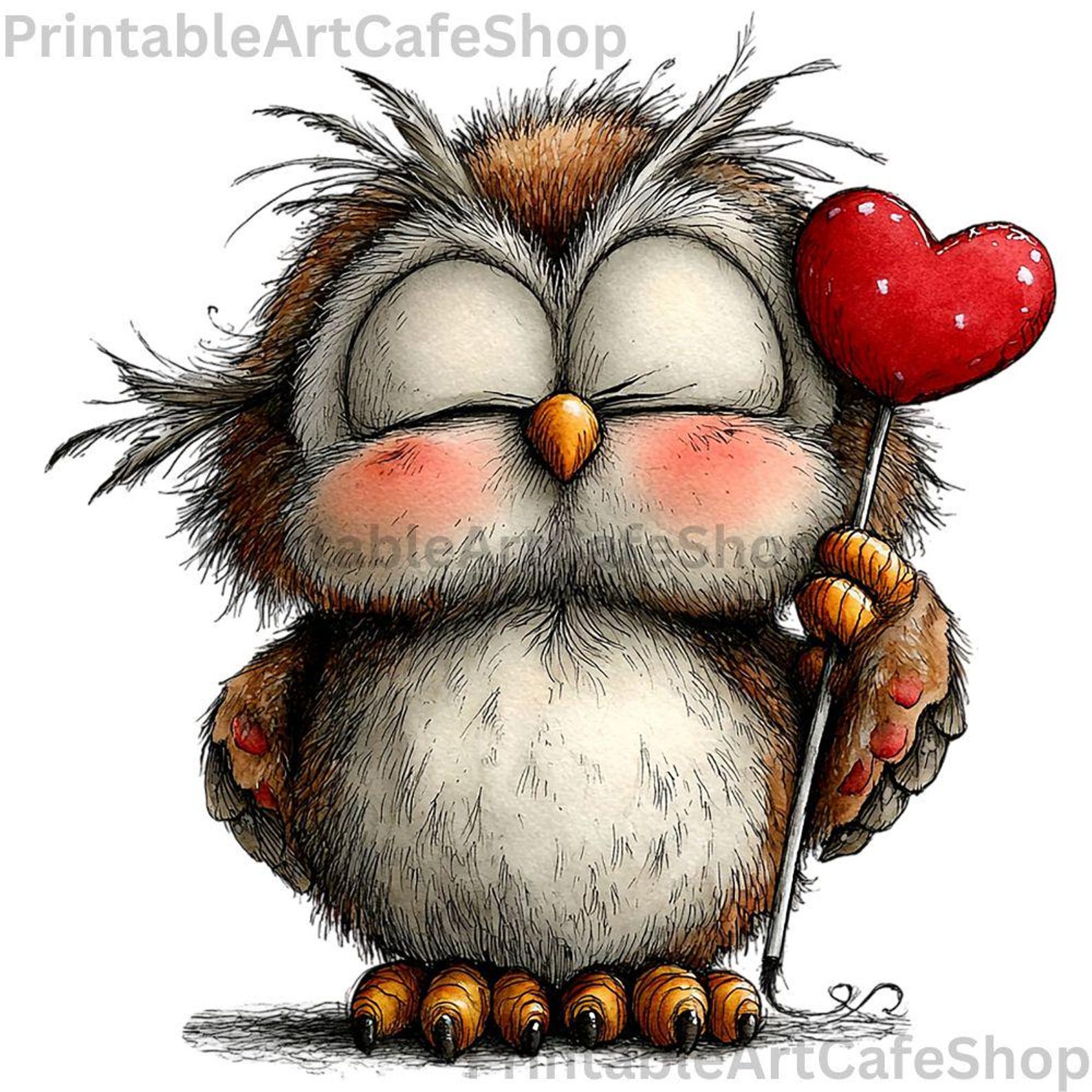 Whimsical Valentine Birds Clipart Cute Love Illustration Romantic PNG ...