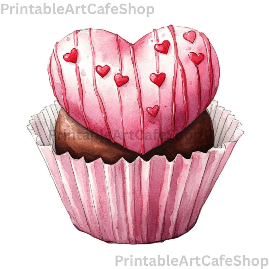 Valentines Day Sweet Clipart Bundle Romantic Dessert Illustrations PNG ...