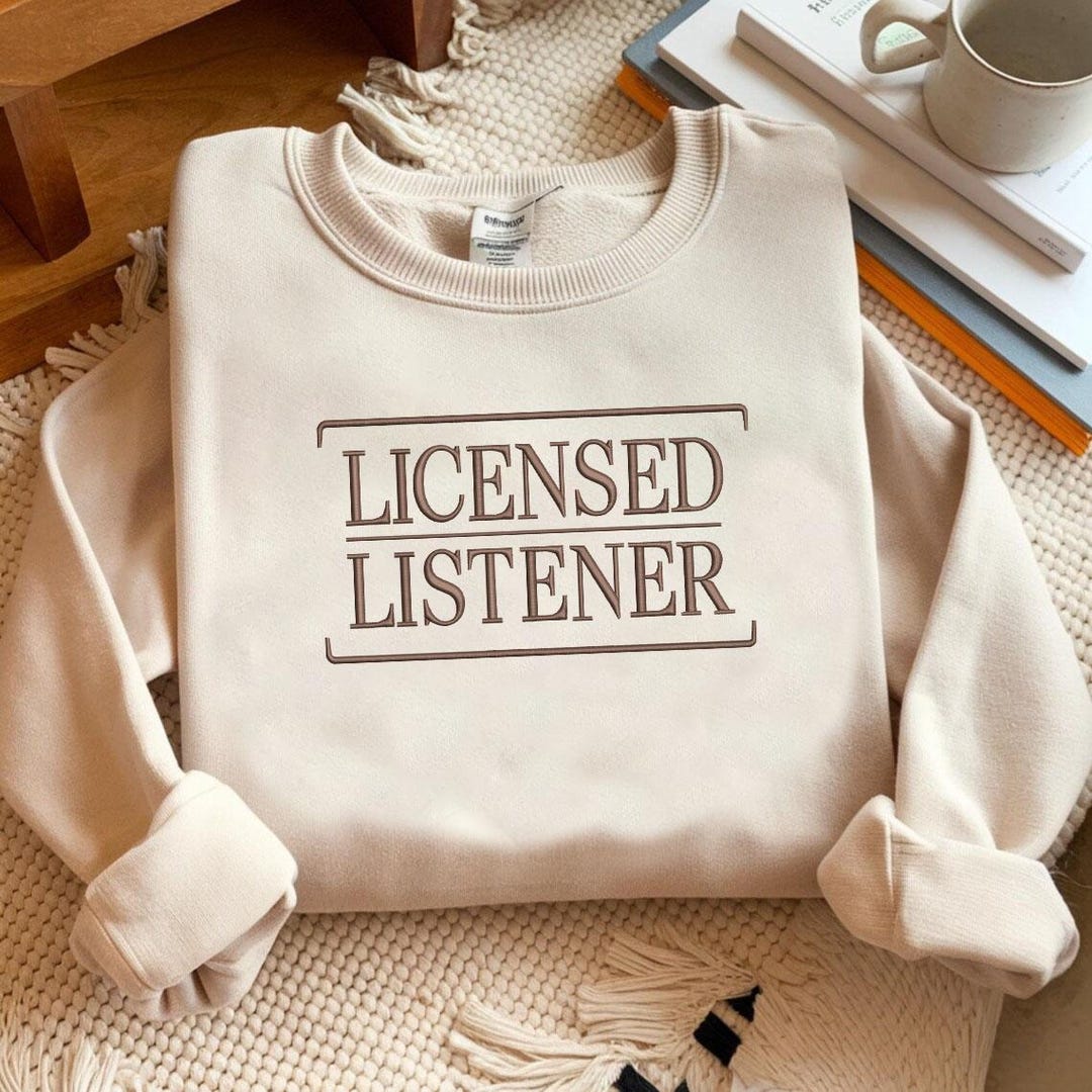 Licensed Listener Embroidery Design, Funny Quote Machine Embroidery ...