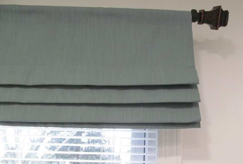 Faux-fake Roman Shade/ Mock Roman Valance/ Stationary Roman | Etsy