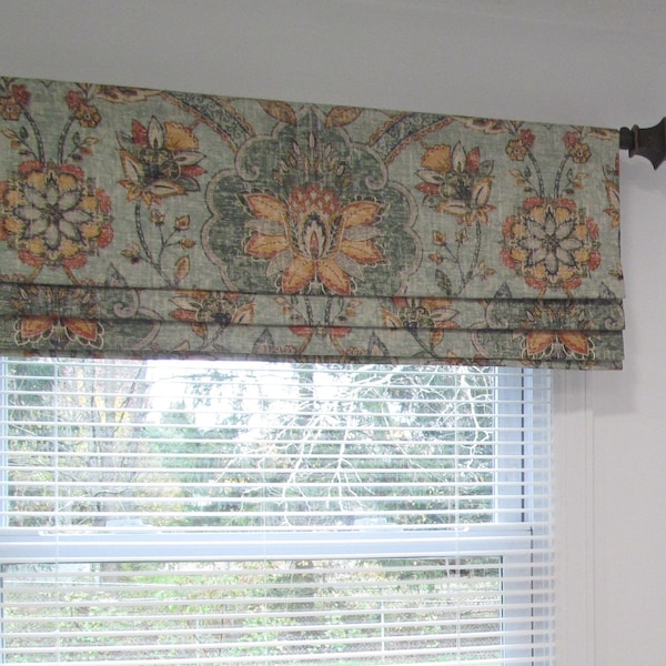 Faux Roman Shade Valance - Etsy