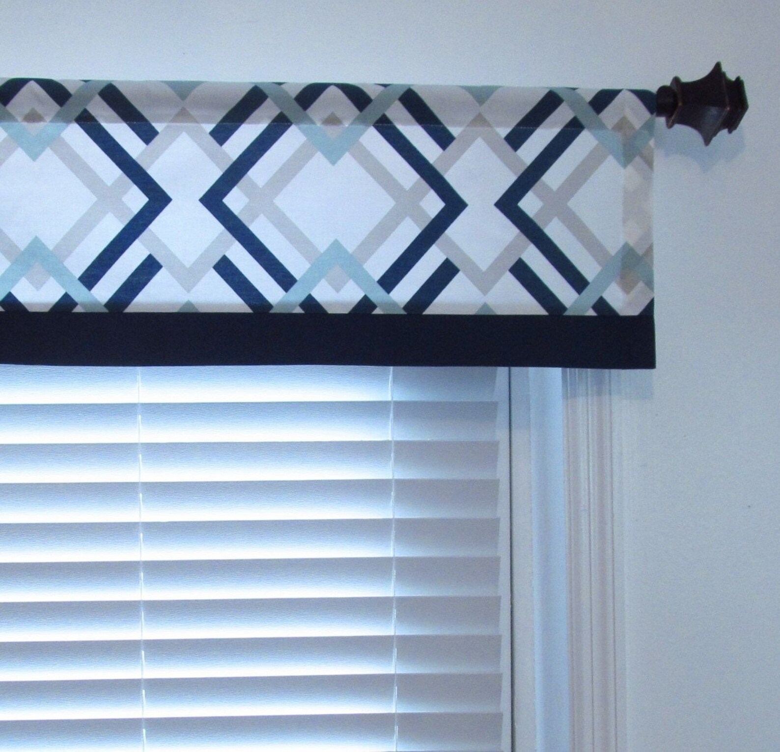 Modern Straight Valance/ Trimmed Valance/ Boys Room Decor/ - Etsy