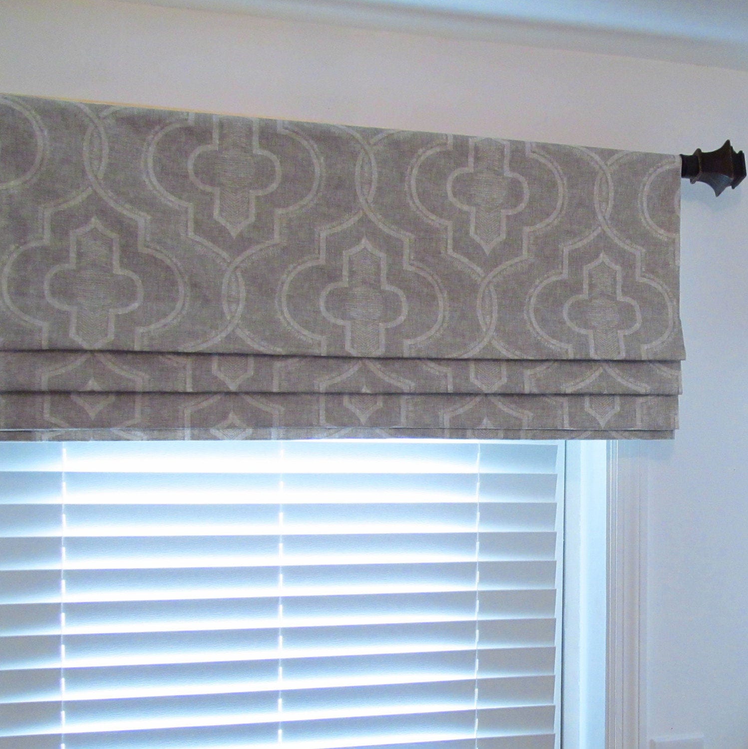 Lined Faux Roman Shade/ Mock Roman Valance/ Fake Roman Shade/ - Etsy