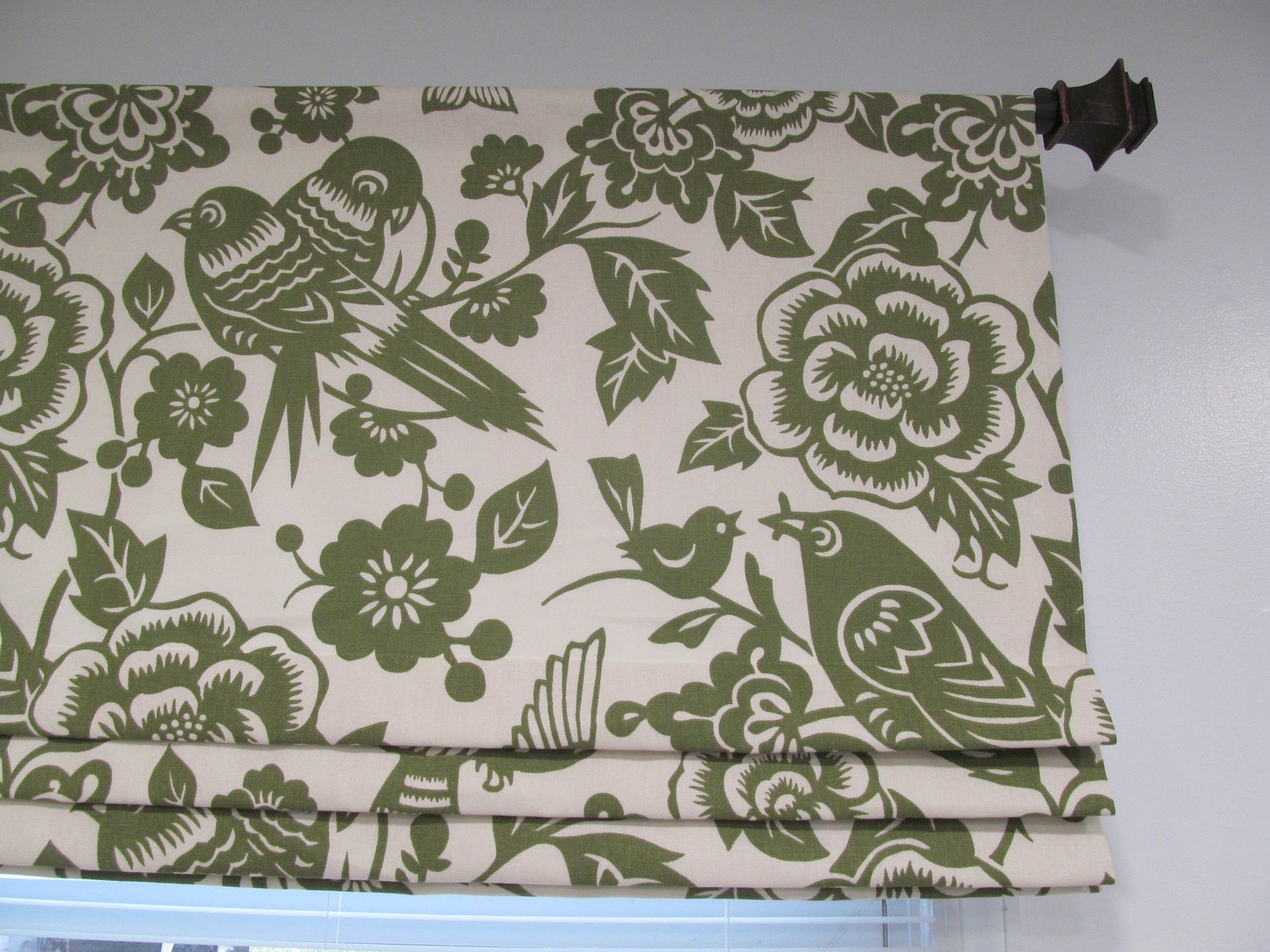 Faux Roman Shade/ Lined Mock Roman Valance/ Flat-fake Roman - Etsy