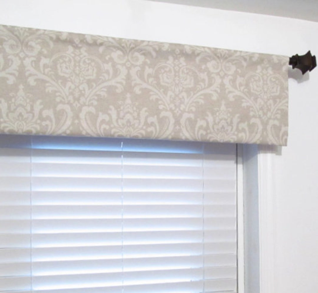 Straight-flat Window Valance/ Blend Cloud Oatmeal Traditions/ Beige ...