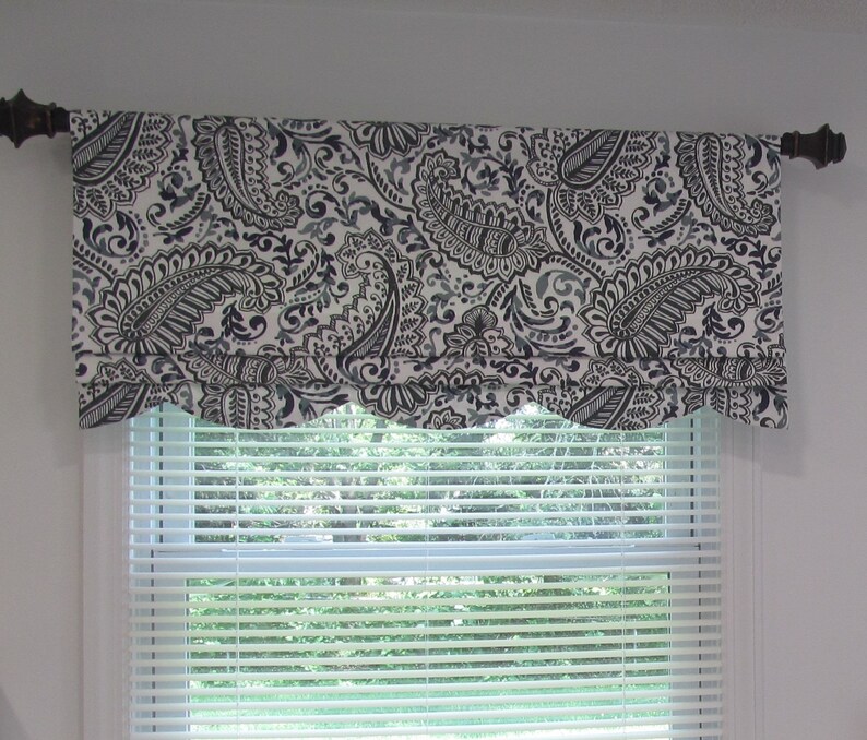Custom Faux Roman Shade/ Unique Shaped-scalloped Fake Roman - Etsy