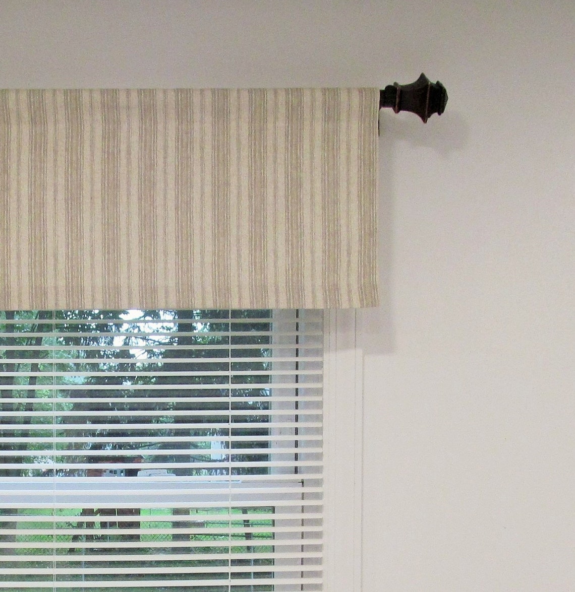 Flat Straight Window Valance/ Tailored Curtain/ | Etsy