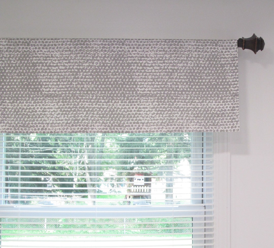 Flat Straight Window Valance/ Tailored Curtain/ 4 Color Choice Zoey ...