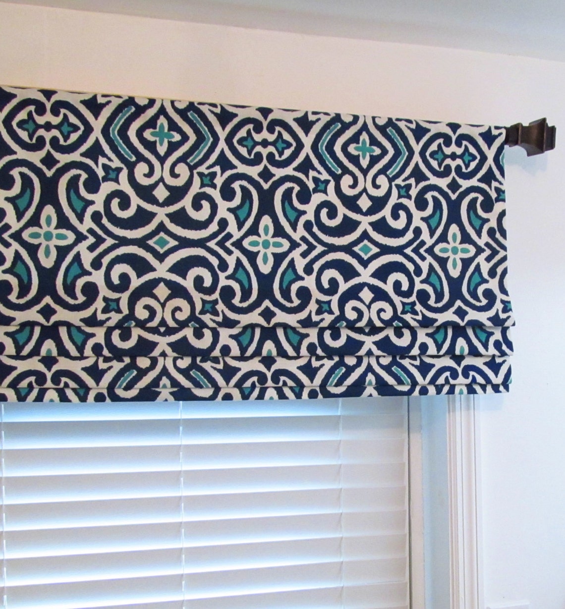 Robert Allen Faux Roman Shade/ Decorative Stationary Roman Shades/lined ...