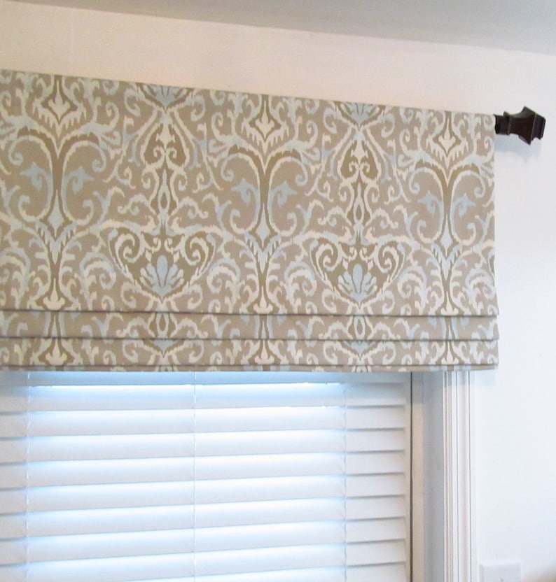 Faux-fake Roman Shade/ Lined Mock Valance/ Decorative - Etsy