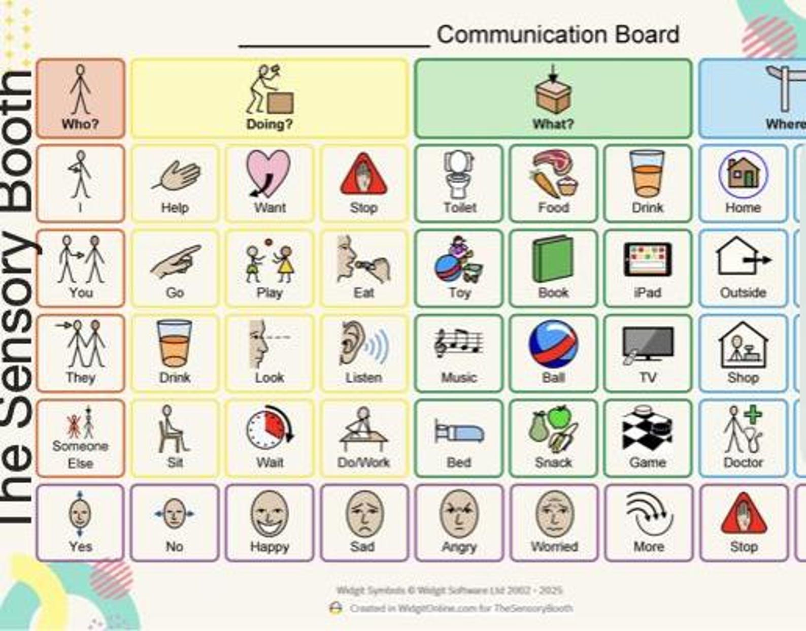 Printable Home Communication Board: AAC Visual Aid (A4/US Letter) - Etsy