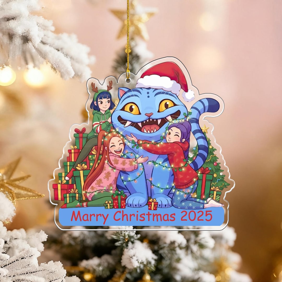 Custom Kpop Demon Hunter Christmas Ornament, Personalized Huntrix ...