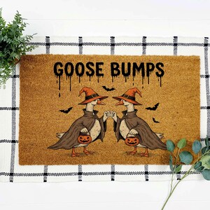 Ghost Goose Bumps Doormat - Etsy