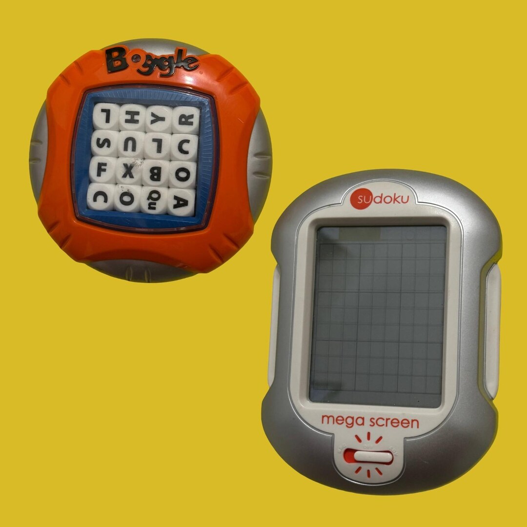 Electronic Word Game Bundle - Boggle Travel Game & Illuminated Sudoku ...