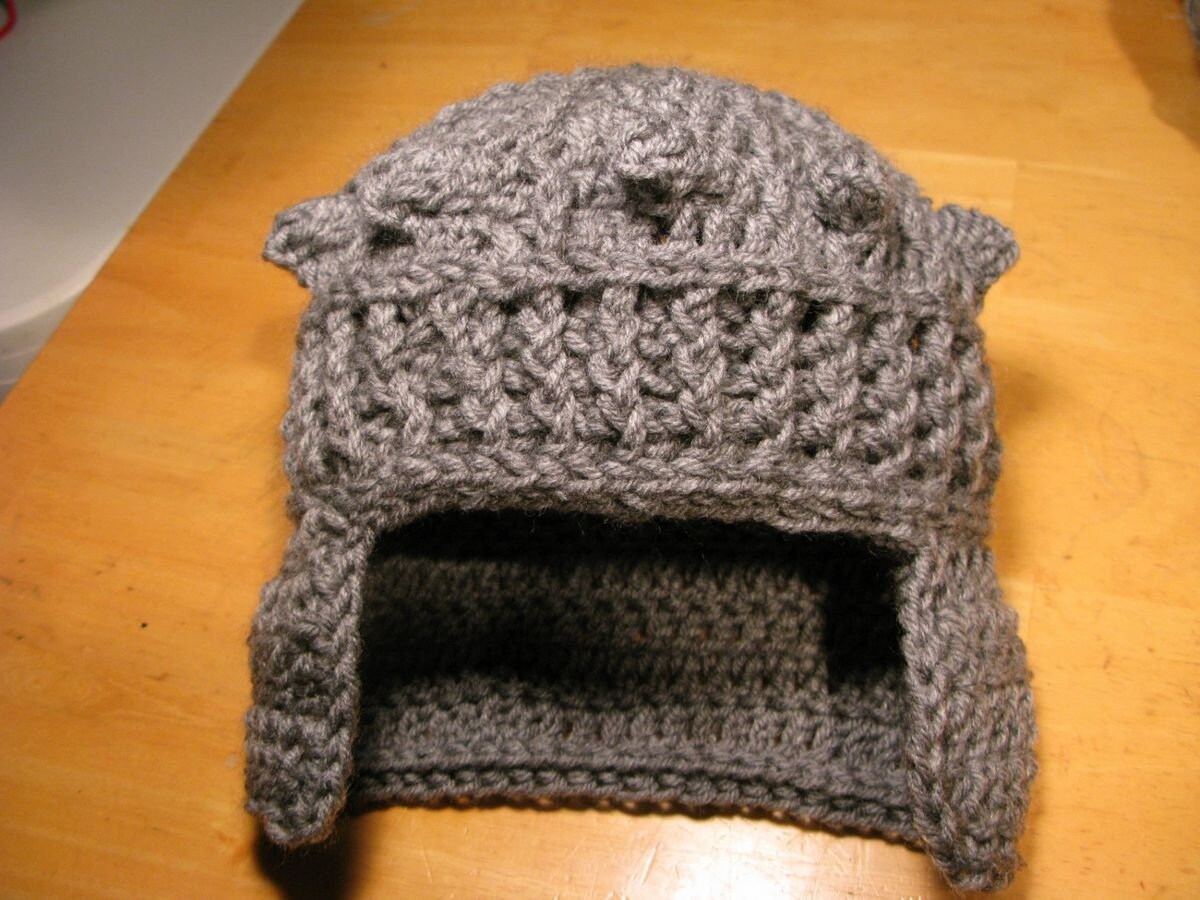 Medieval Inspired Helmet Crochet Hat and Beard Pattern - Etsy Canada