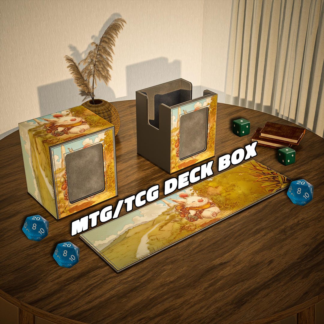 Final Fantasy Moogle MTG Deck Box | Collectible Card Storage - Etsy