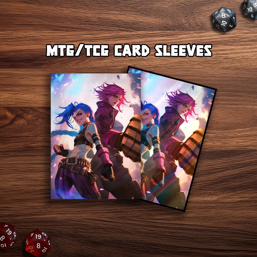 Riftbound Arcane Jinx and Vi Card Sleeves, MTG/TCG, 3.6x2.6 - Etsy