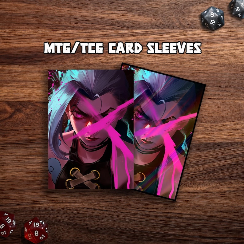 Riftbound Arcane Jinx V2 Card Sleeves, MTG/TCG (3.6"x2.6") - Etsy