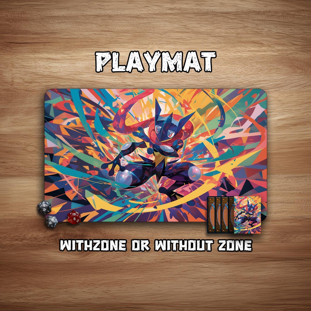 MTG/TCG Playmat | Pokémon Greninja | 24"x 14"| Game Mat With Zones - Etsy