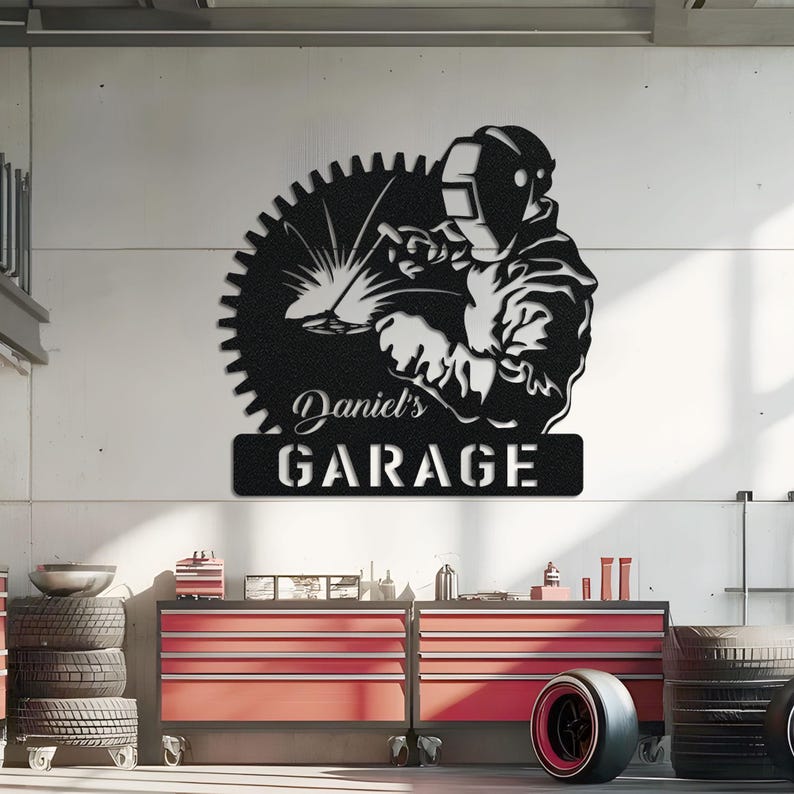 Personalized Welder Metal Sign, Custom Name, Man Cave Decor - Etsy