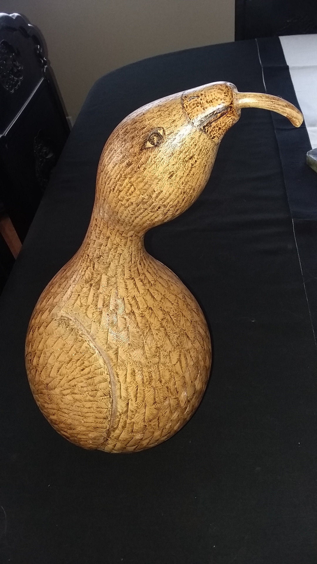 Wood Burned Duck Gourd - Etsy