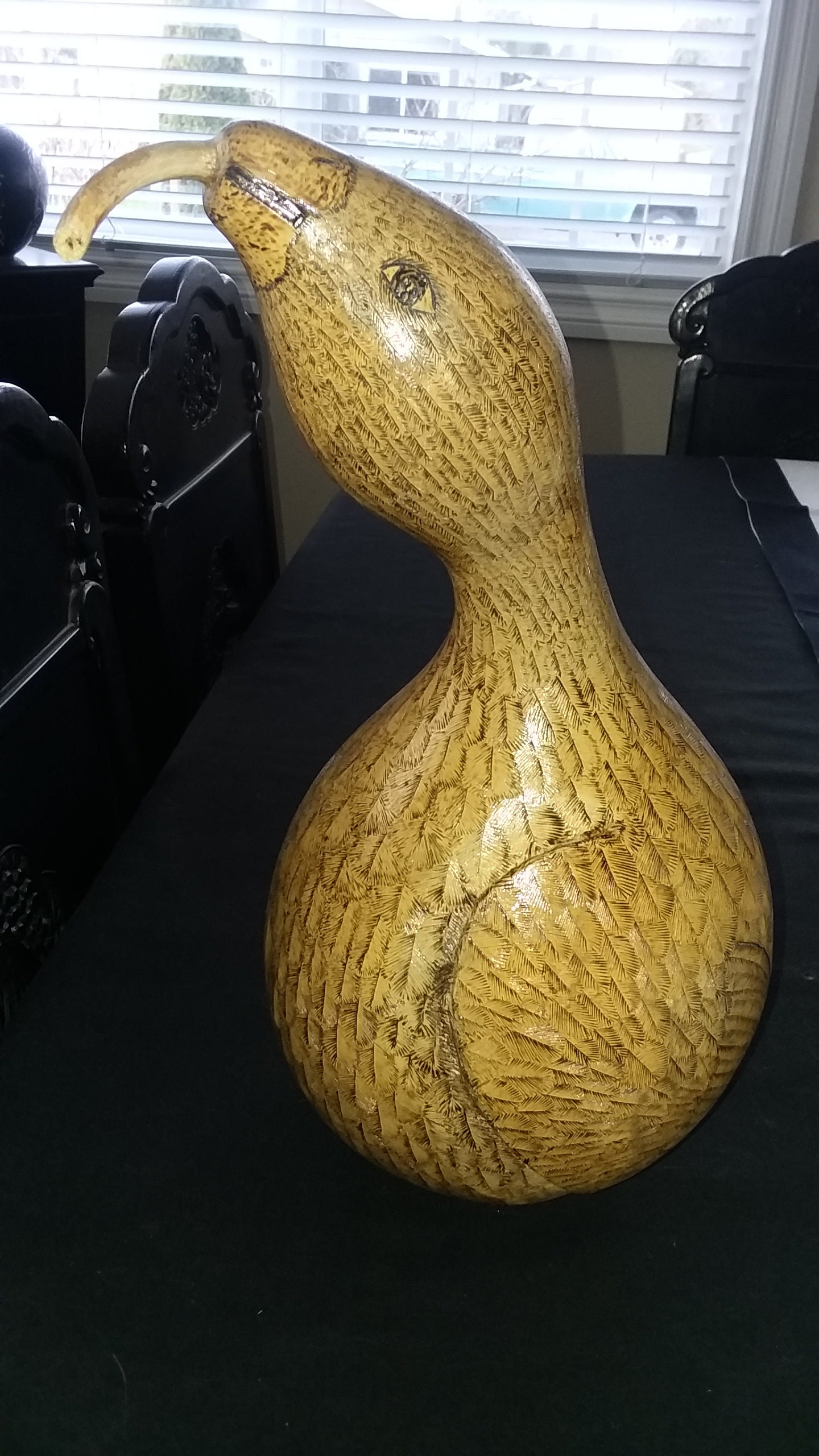 Wood Burned Duck Gourd - Etsy