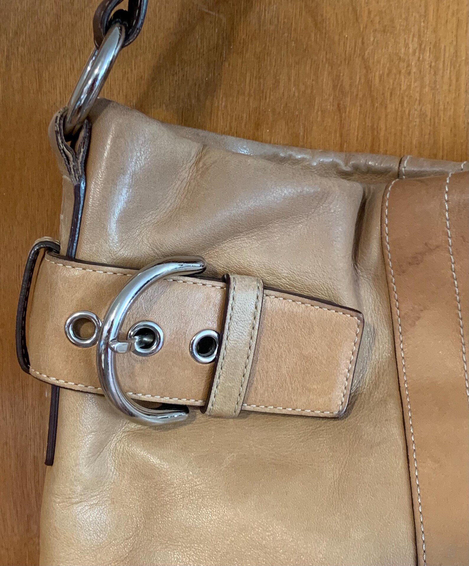 Vintage Coach Softbody Shoulder Strap Tan Soho Leather Buckle Bag. No ...
