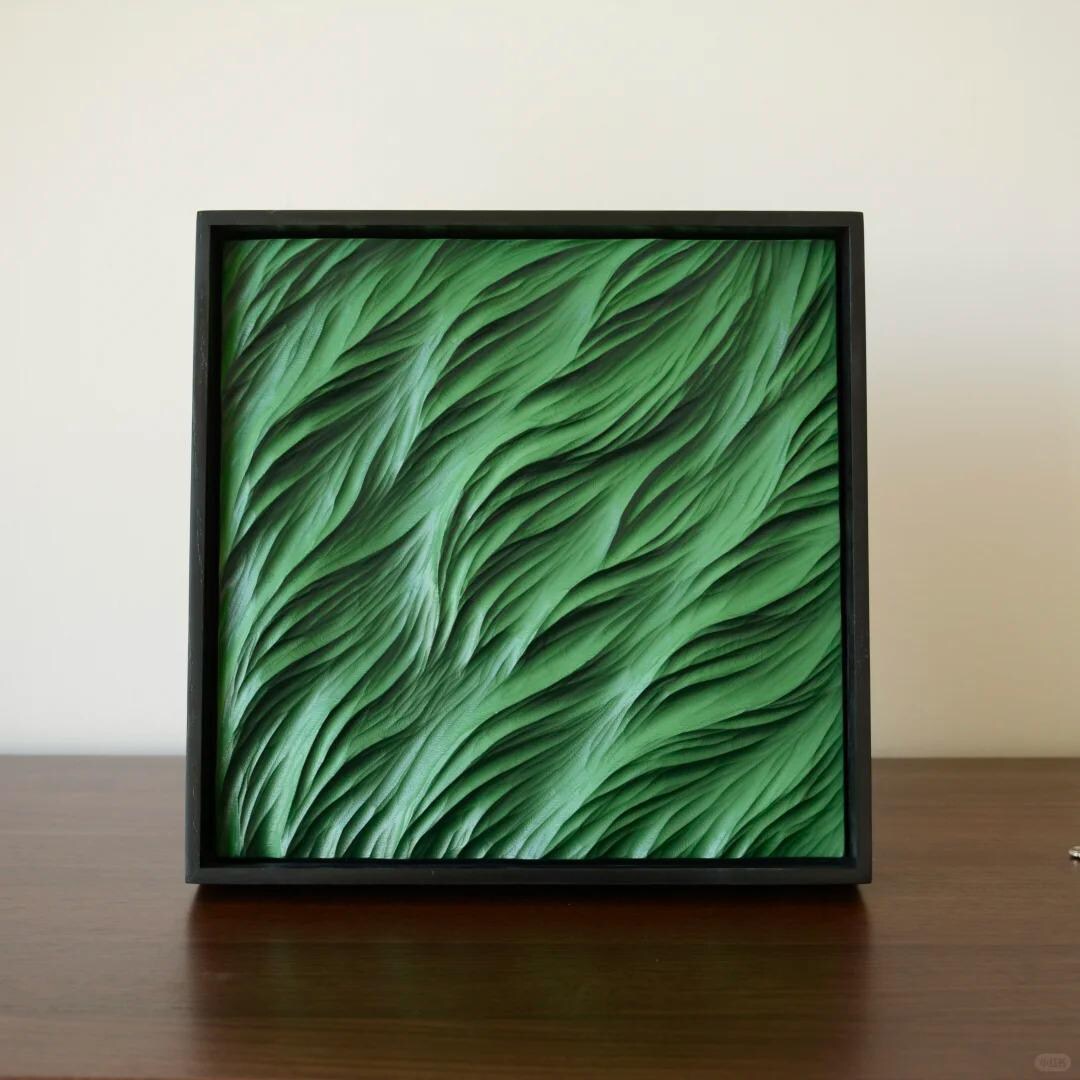 The Grassland: Green Wind Carving (hand-sculpted Wall Art) - Etsy