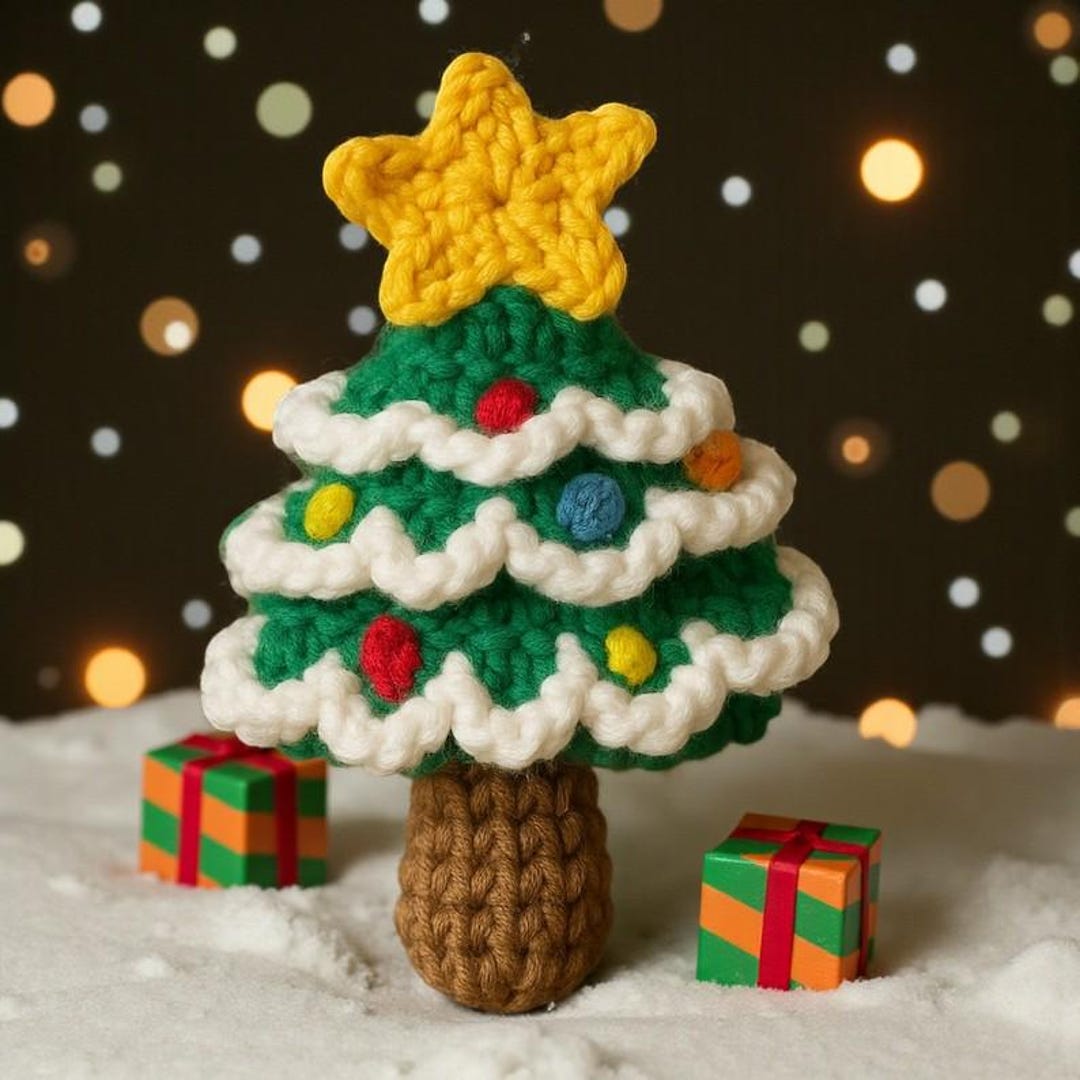 Mini Christmas Tree Crochet Pattern | Cute Amigurumi Holiday Decor PDF ...
