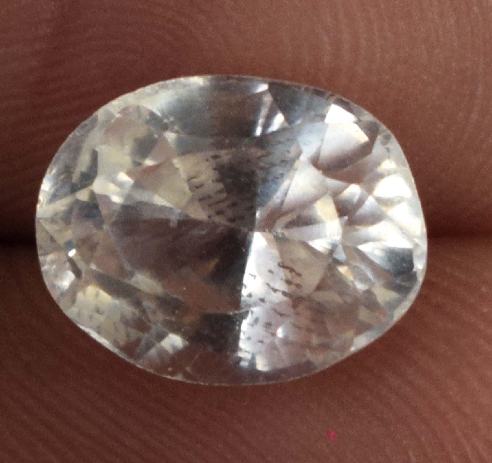 4.50 Ct Natural Oval Cut Brazilian White Goshenite Beryl Certified ...