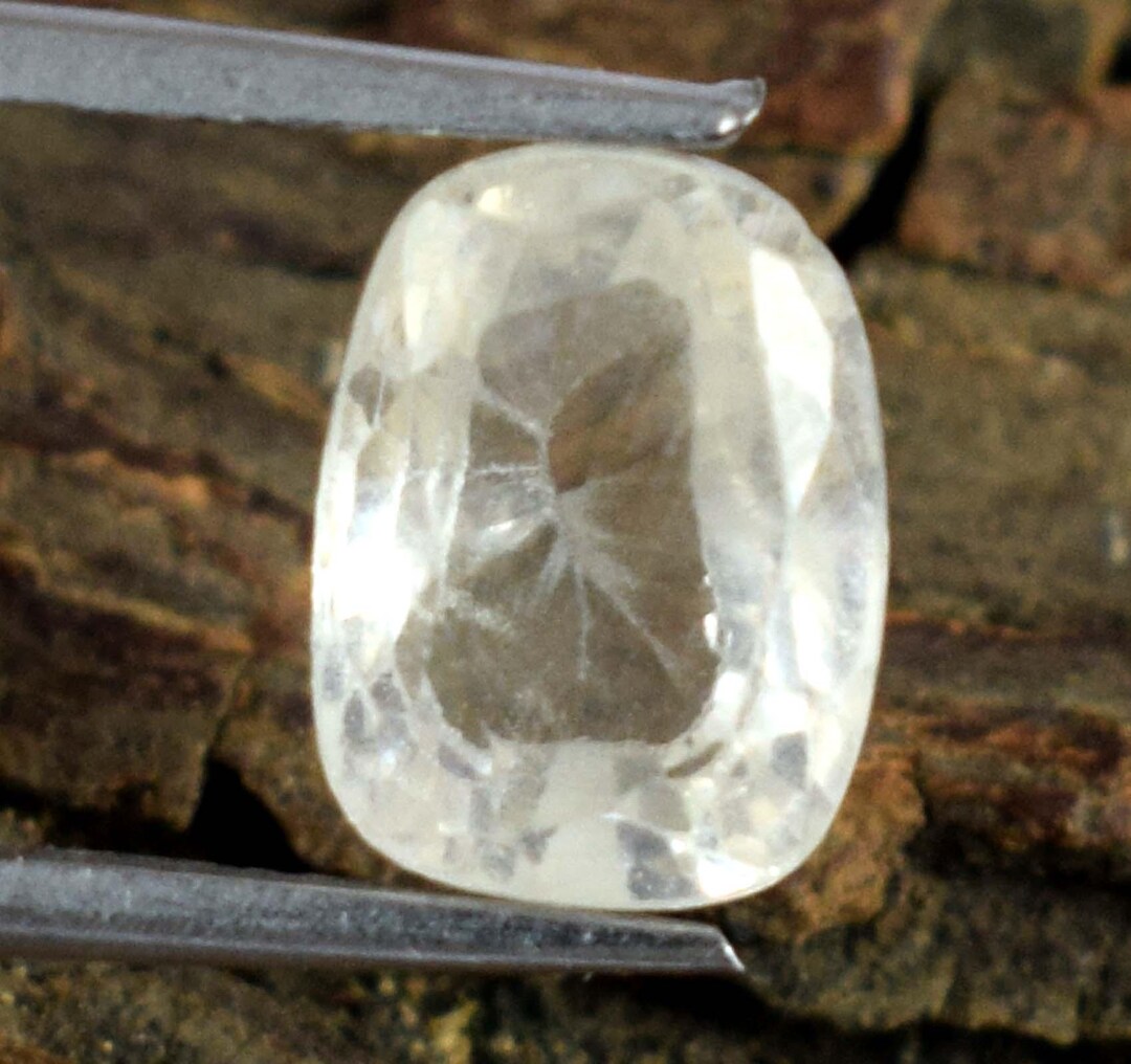 Brazilian White Goshenite Beryl 3.70 Ct/10 Mm Natural Cushion Cut ...
