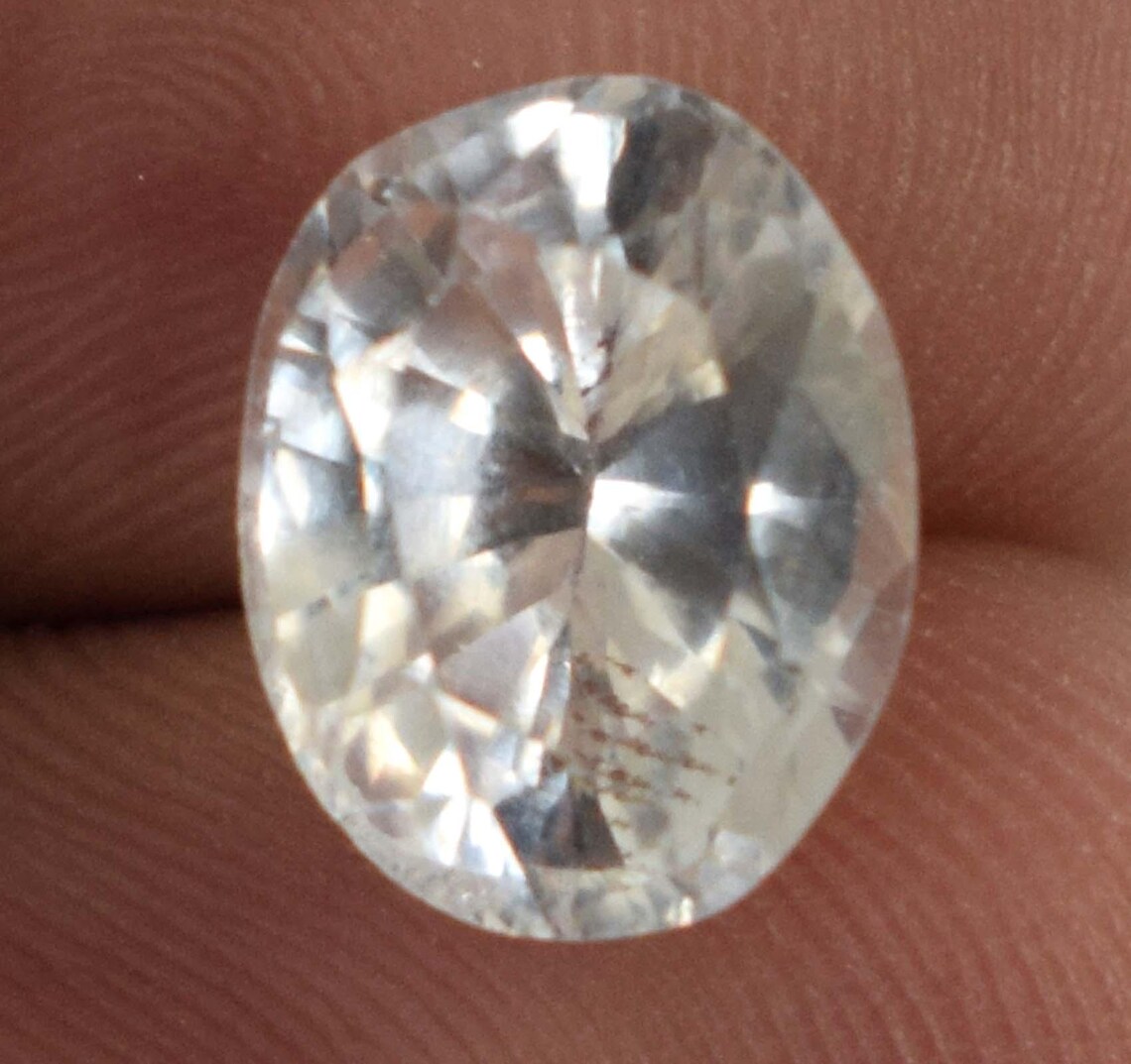 4.50 Ct Natural Oval Cut Brazilian White Goshenite Beryl Certified ...