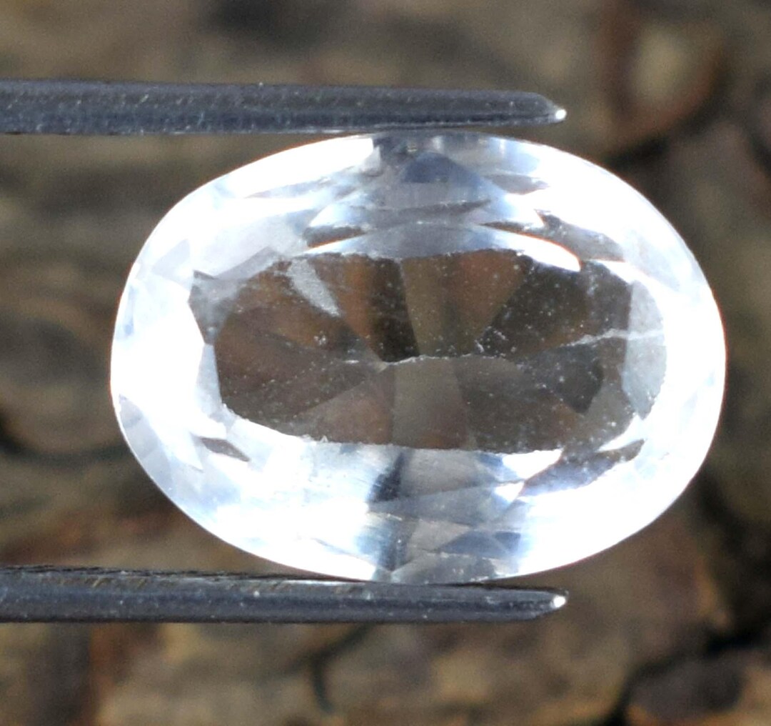 Natural 5.10 Ct Brazilian White Goshenite Beryl Oval Cut Certified ...