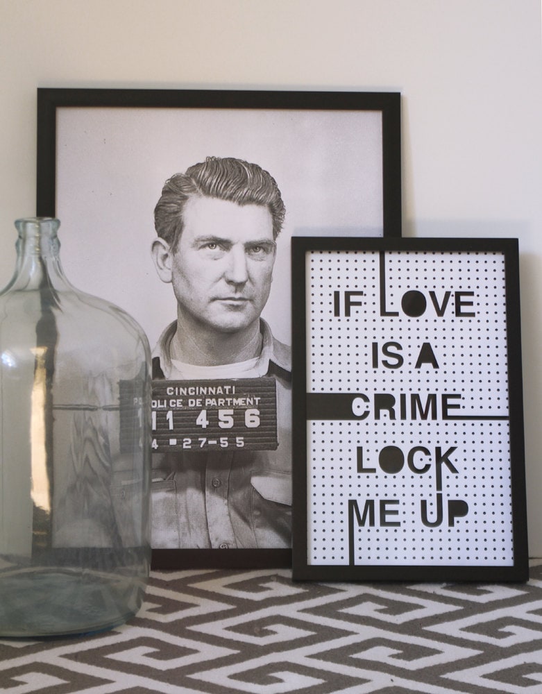 Mug Shot Screen Print Poster | Stu - Etsy