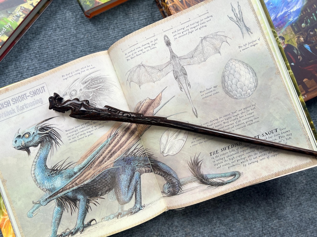 Hand-carved Dragon Wand – Wooden Magic Cosplay Prop - Etsy