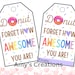 Donut Forget How Awesome You Are Gift Tag – Sweet and Encouraging ...