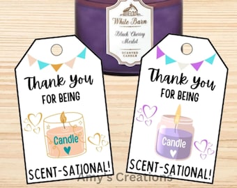 PRINTABLE Thank You for Being Scent-sational Tag Instant Download ...