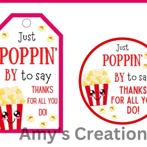 Printable/editable Granola Bar Thank You Appreciation Gift Tag - Etsy