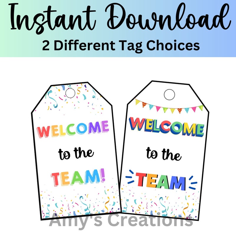 Welcome Bag Tags - Etsy